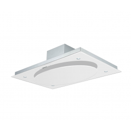 Falco 110CM Ceiling Extractor White Glass FAL-100-38WH FAL-100-38WH